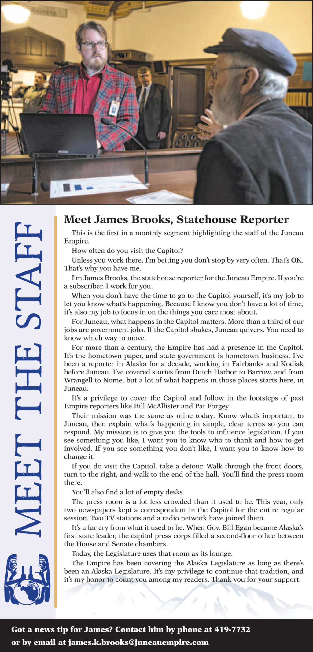 A Note from the Editor’s Desk: Meet Our Staff | Juneau Empire