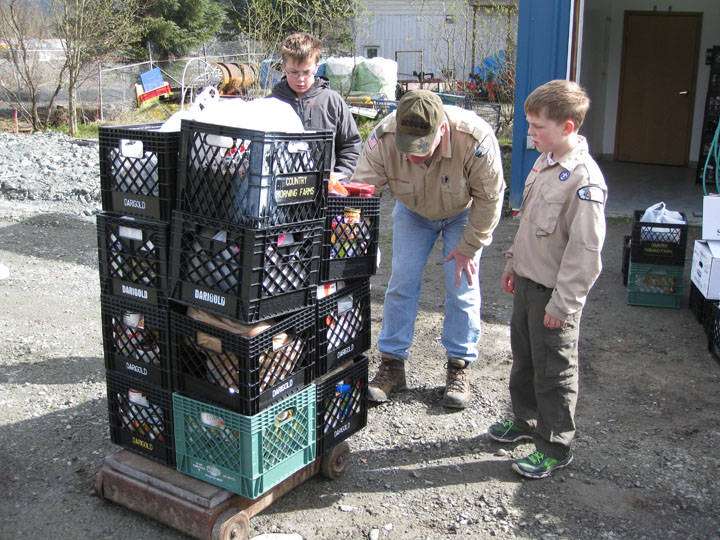 Scouts collecting food donations | Juneau Empire