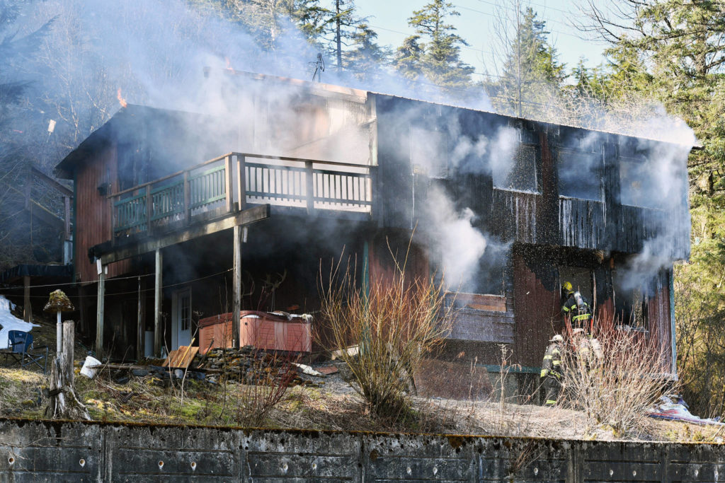 Hours after blaze, Douglas home catches fire again | Juneau Empire