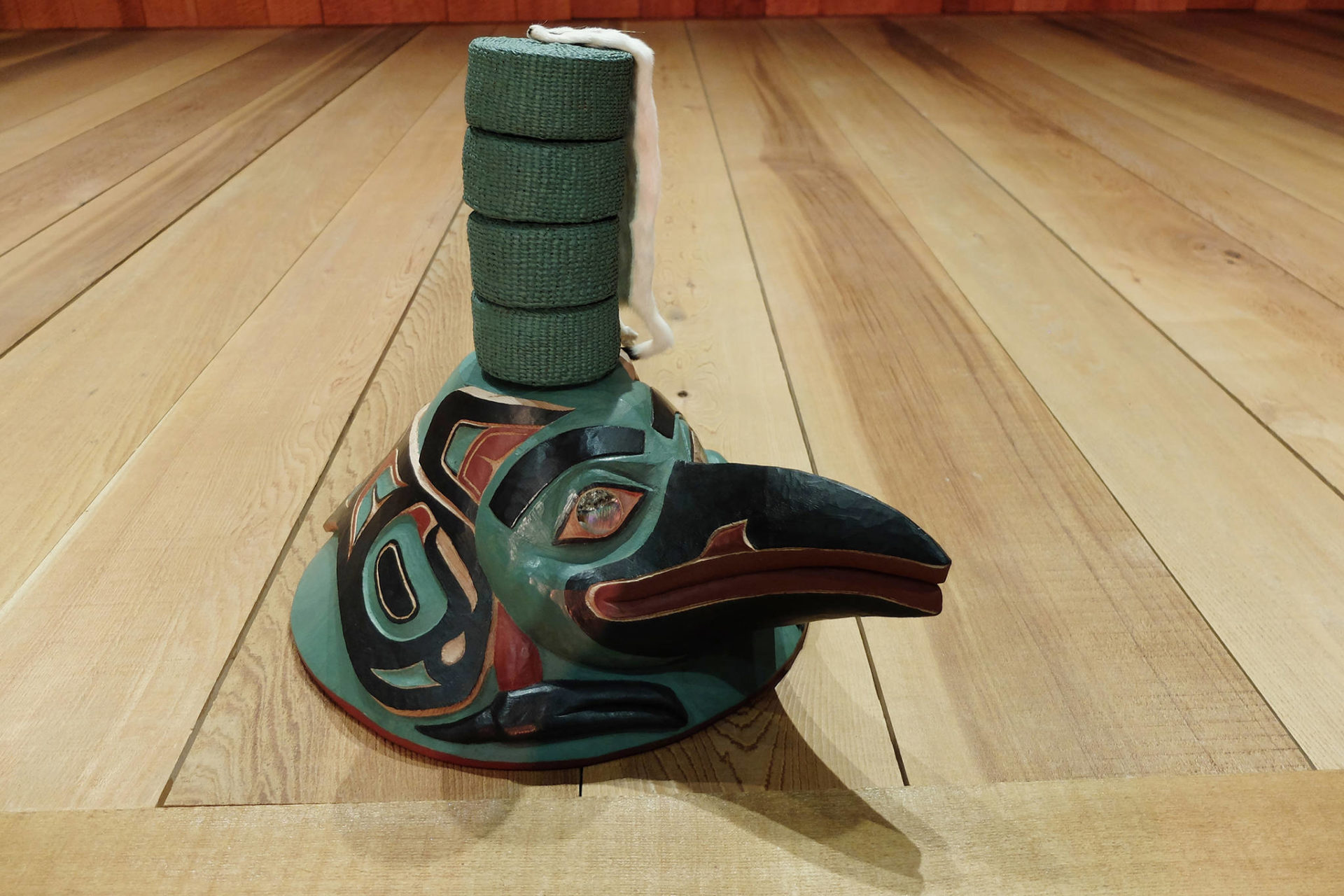 Check out this beautifully carved Raven hat, on public display Friday ...