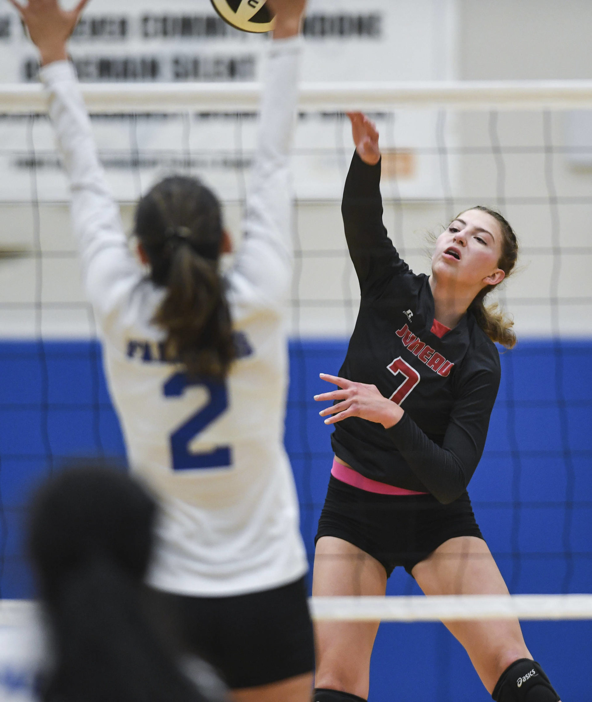 Photos: See the Falcons fly high in crosstown volleyball match | Juneau ...