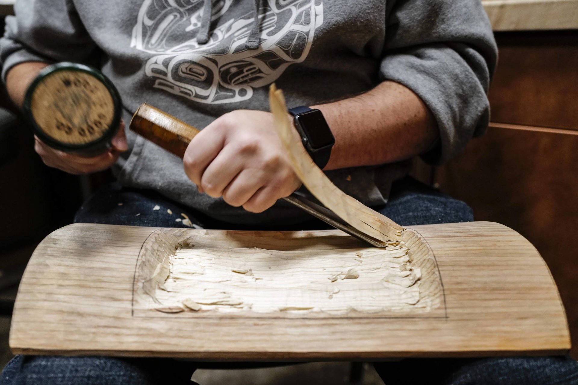 Watch: Visiting artist David R. Boxley creates in Juneau | Juneau Empire