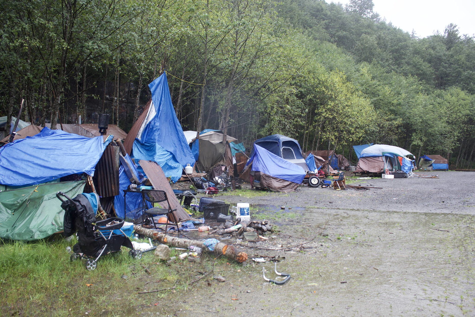 A saturated summer for homeless campsite | Juneau Empire