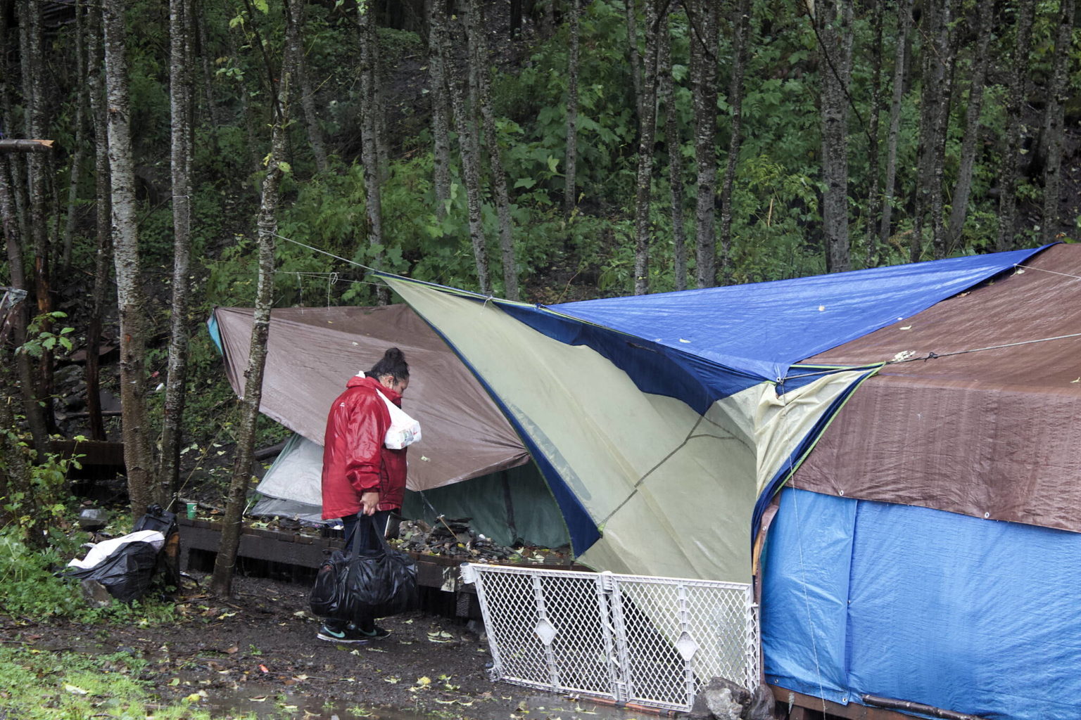 A saturated summer for homeless campsite | Juneau Empire