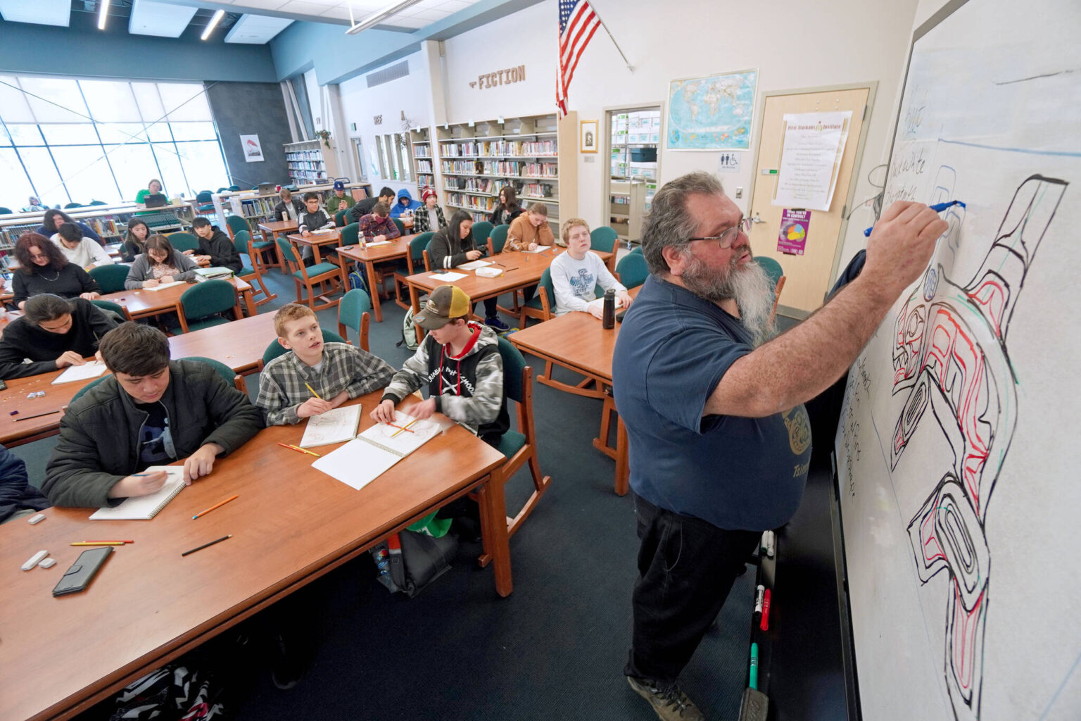 Formline lessons bring geometry and art together for TMHS students ...