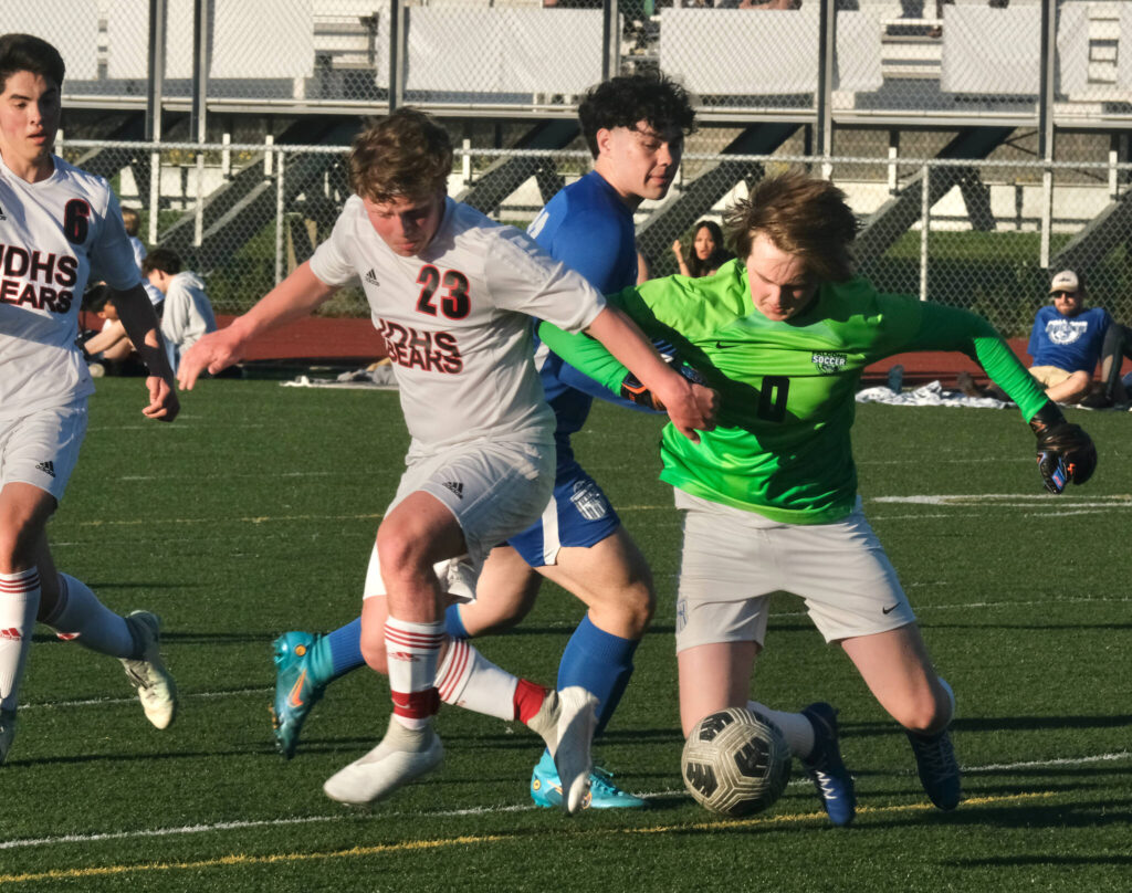 Crimson Bears soccer boys spoil Falcons senior night | Juneau Empire