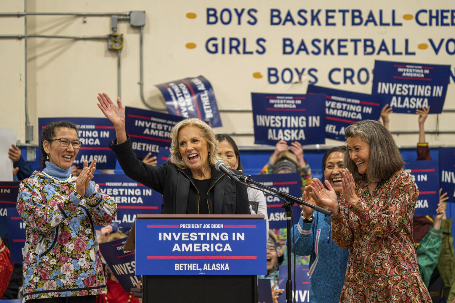 Digital divide: Jill Biden visit touts efforts to connect Alaska Native ...