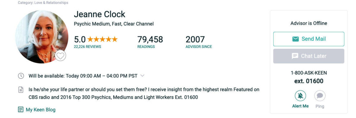 Keen.com Review 2022: Should You Pick The Keen Psychic Service And Trust Its Advisors? | Juneau ...