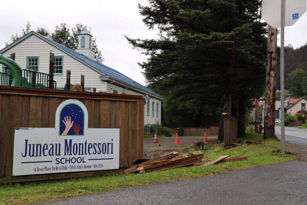 Hit-and-run destroys portion of Montessori fence, knocks over stop sign ...