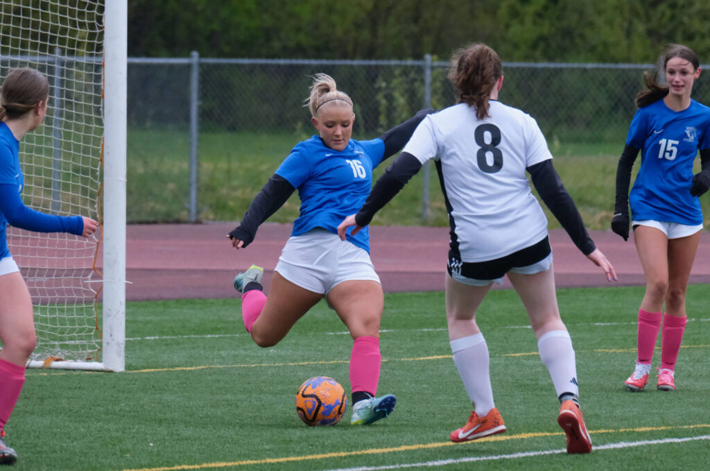 Thunder Mountain High School girls battle for soccer seniors in final ...