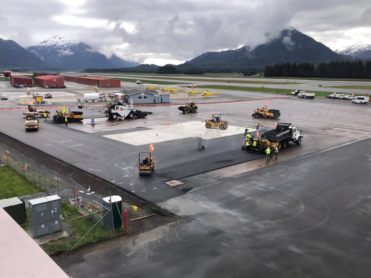 Large-scale repaving project plants itself at Juneau International ...
