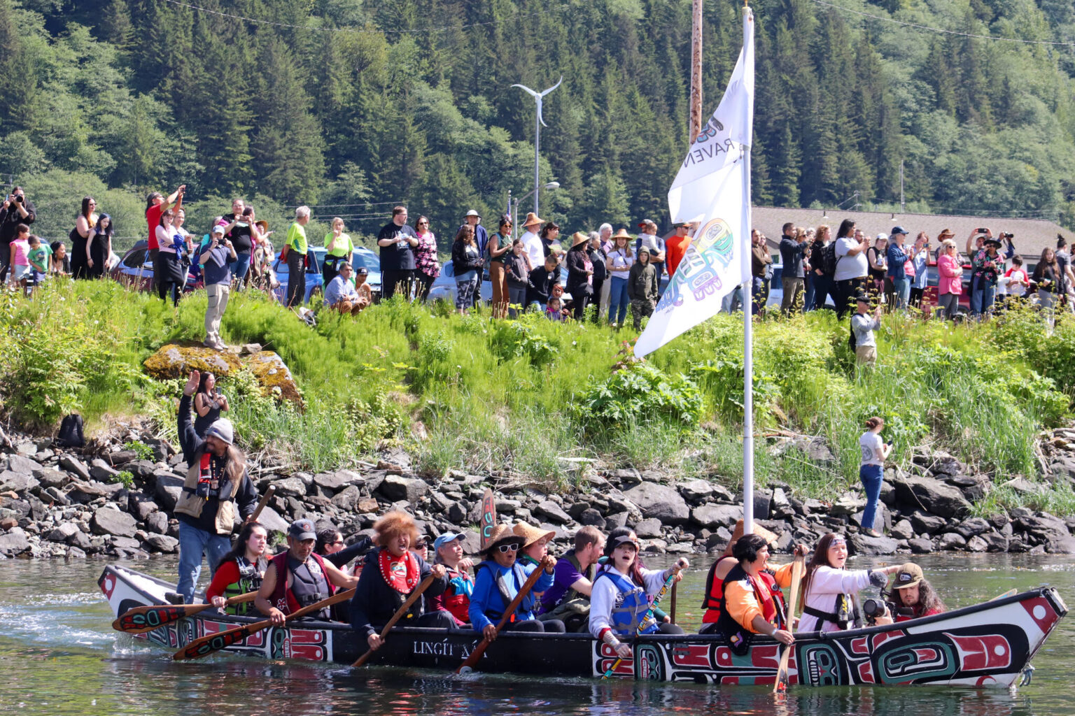 Paddling to Celebration in traditional canoes a journey of healing ...