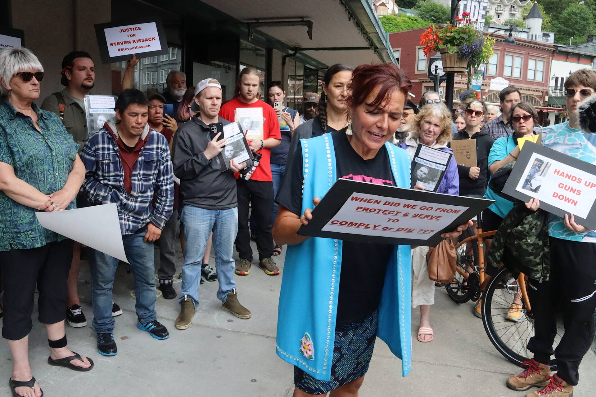 Protesters demand police accountability following death of Steven ...