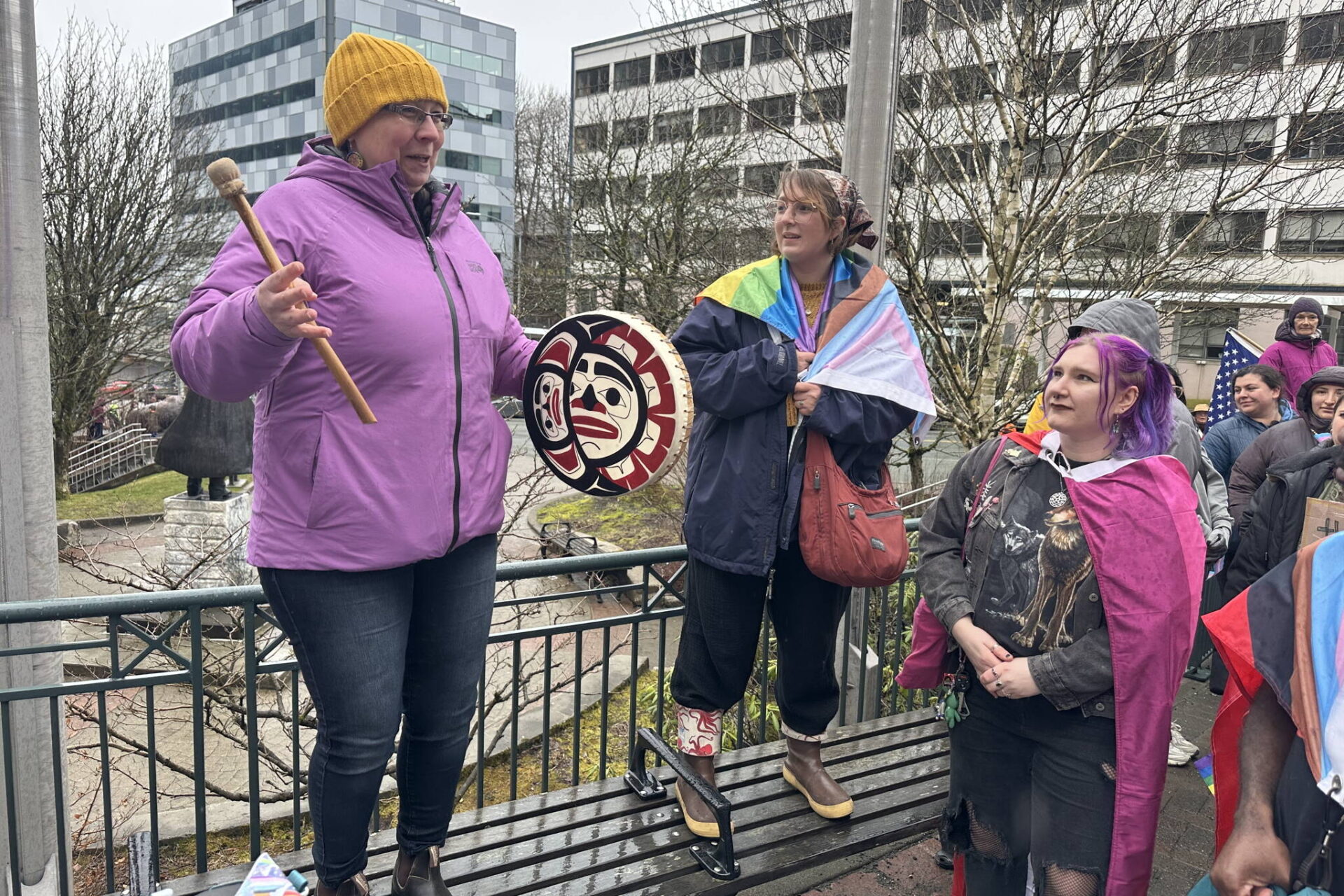 Hundreds participate in Juneau LGBTQ+ rally as Trump administration ...