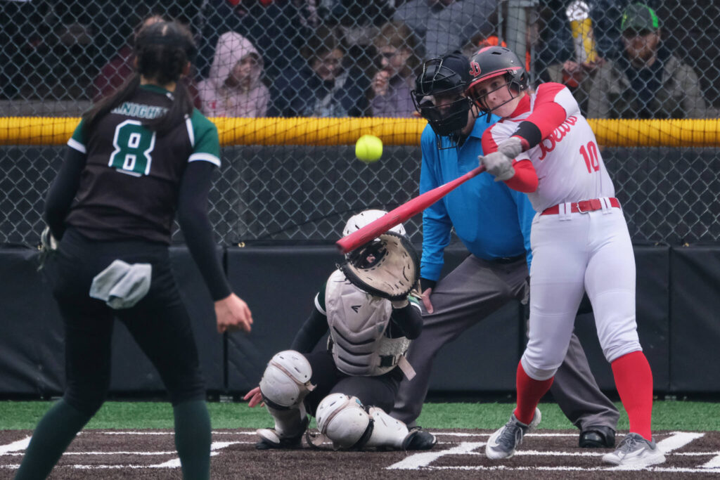 JDHS softball splits with conference foe Colony | Juneau Empire
