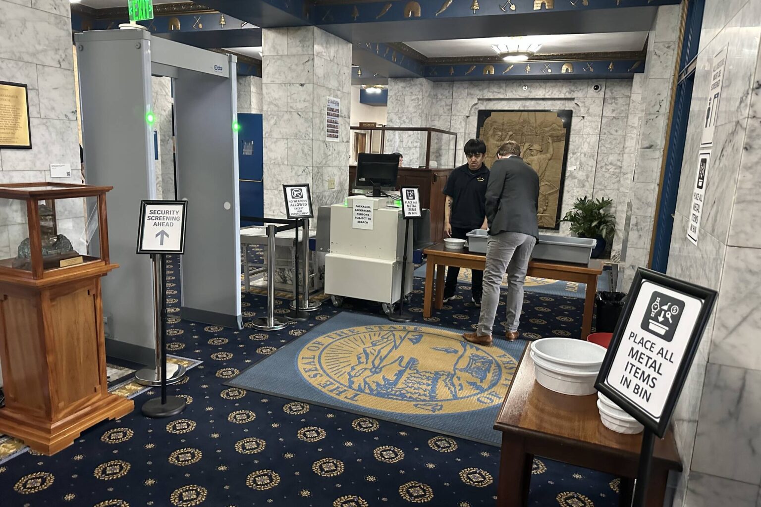 TSA-style security screenings now required for visitors at Alaska State ...