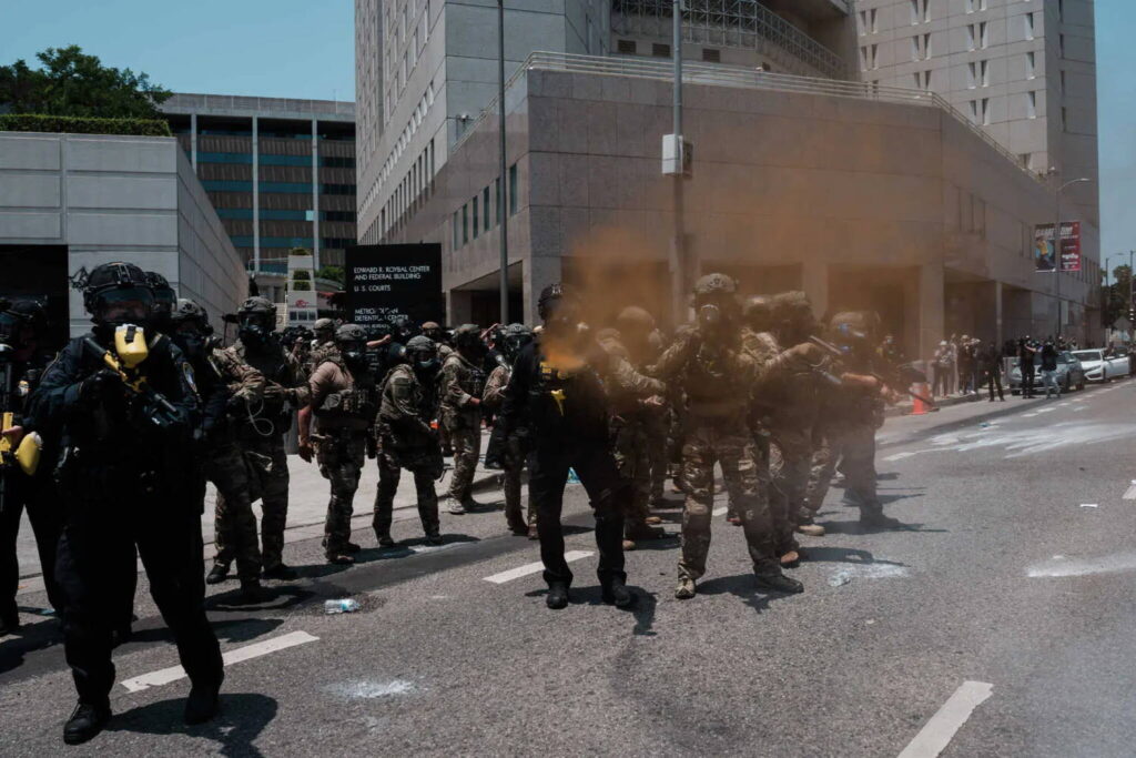 National Guard troops deployed by Trump across LA clash with protesters ...