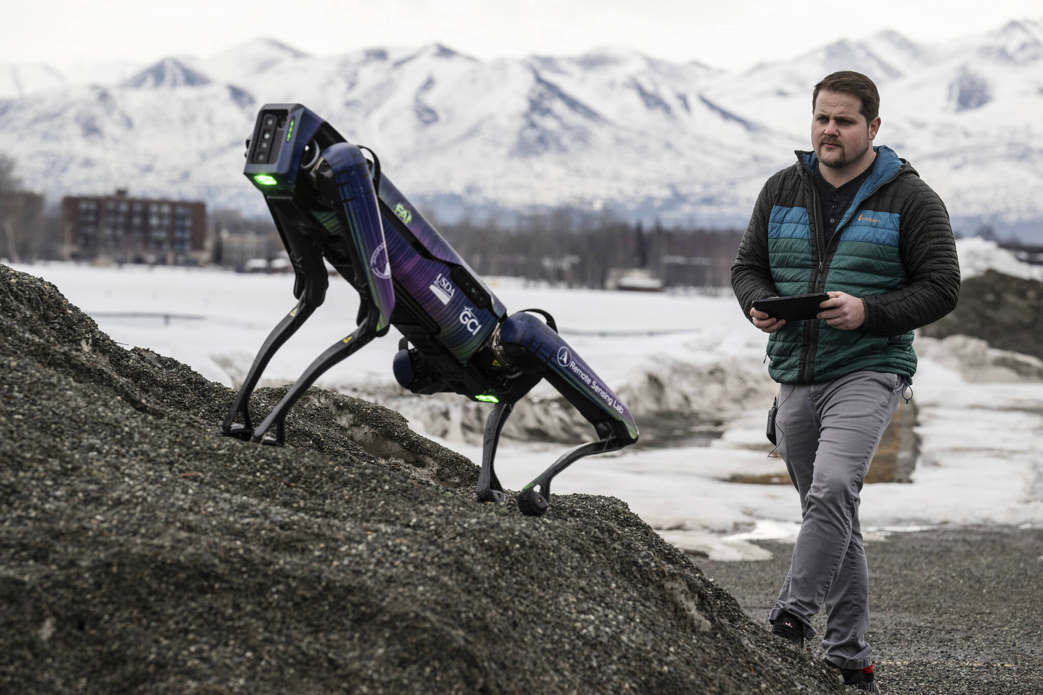 Robot disguised as a coyote or fox will scare wildlife away from ...