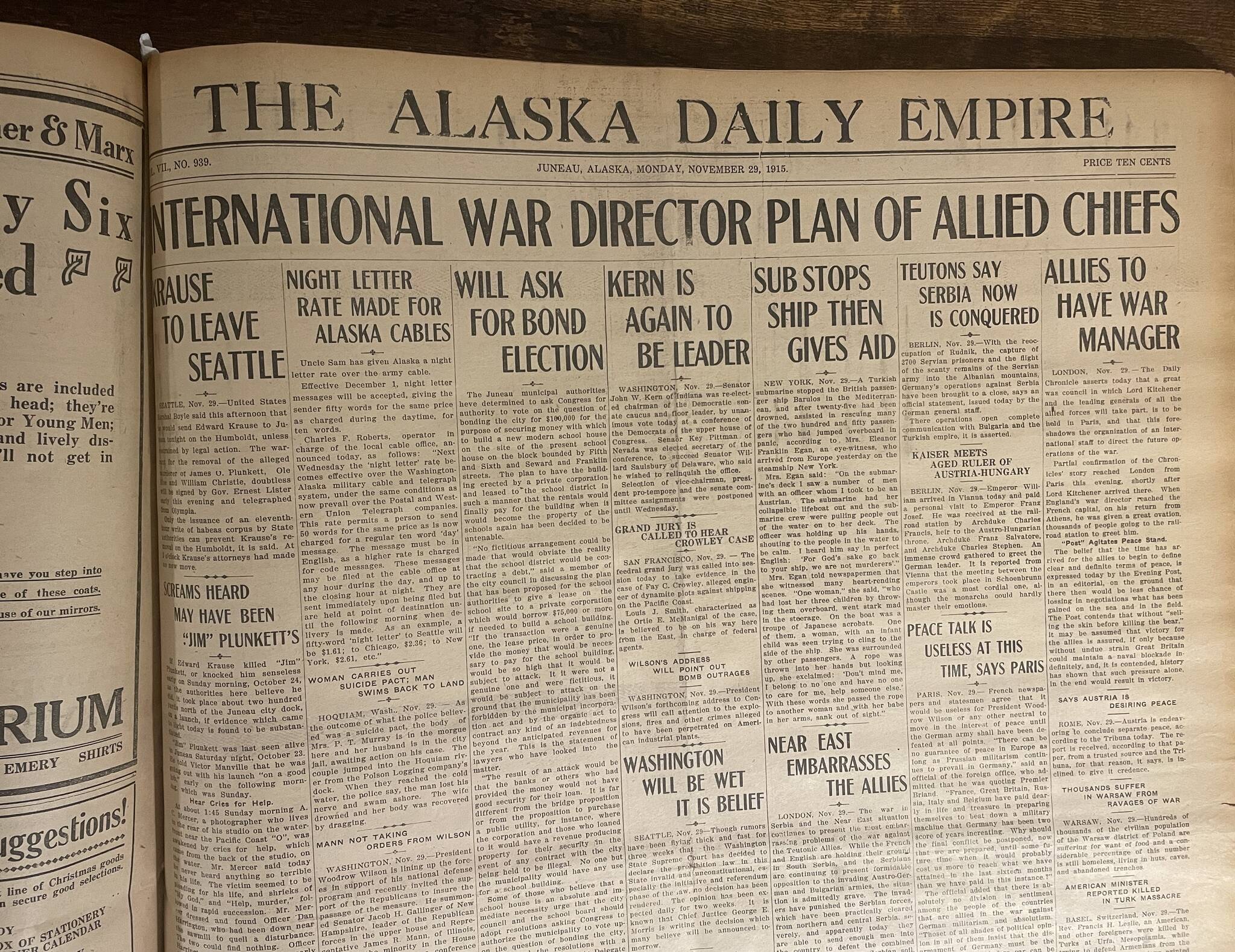 Empire Archives: Juneau’s history for Dec. 27 & 28 | Juneau Empire